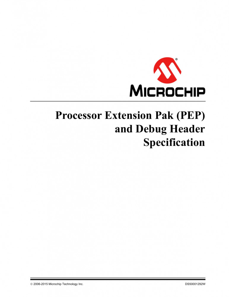 PEP and Debug Header Specification page 1