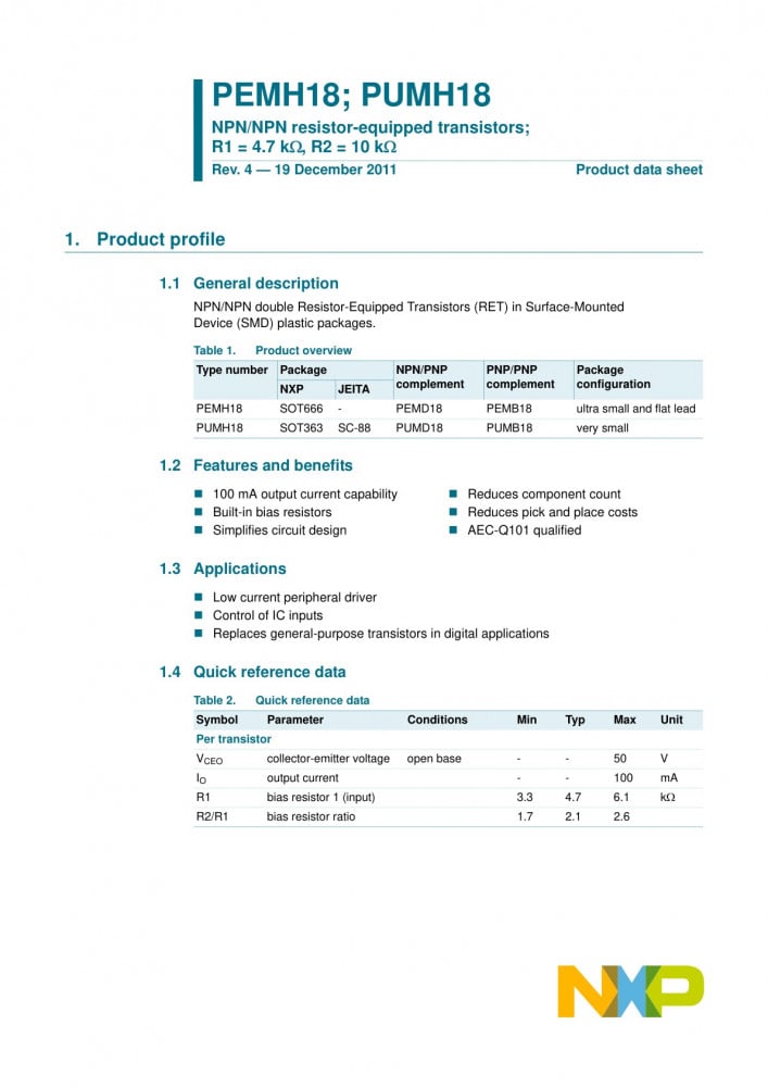 PEMH18 datasheet page 2