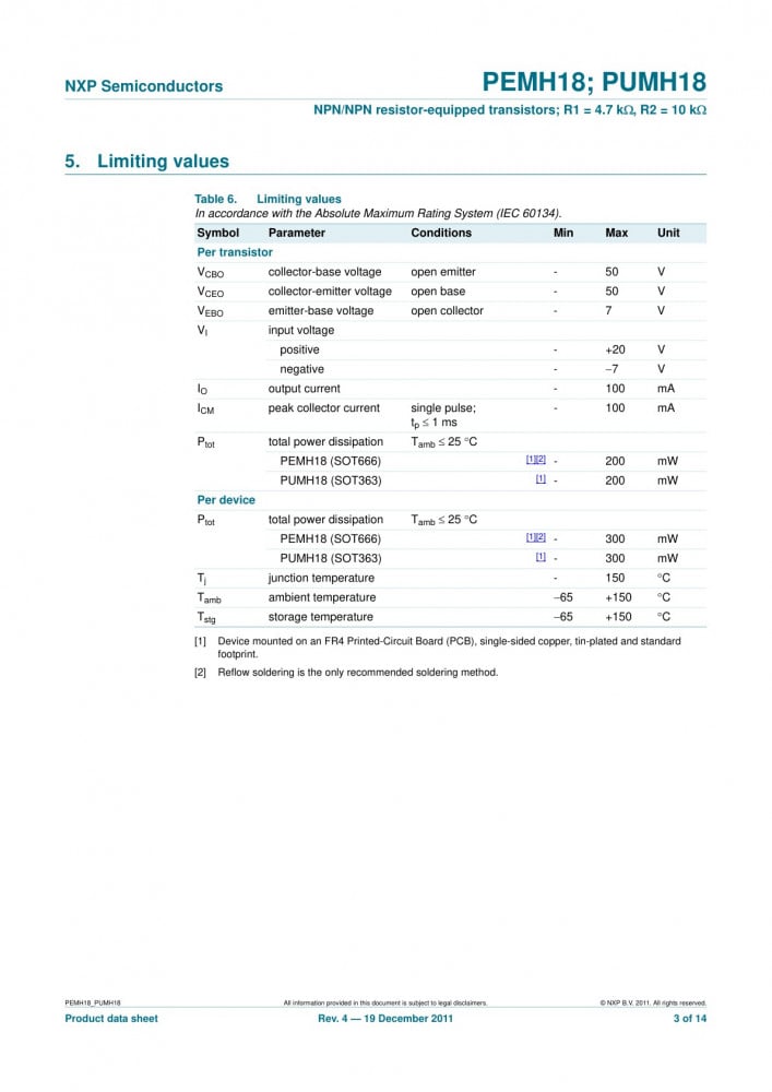 PEMH18 datasheet page 4