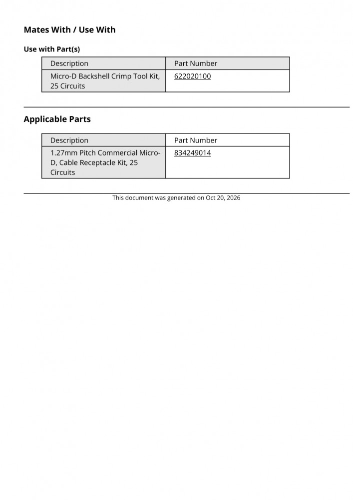 Tooling specification document preview, page 3