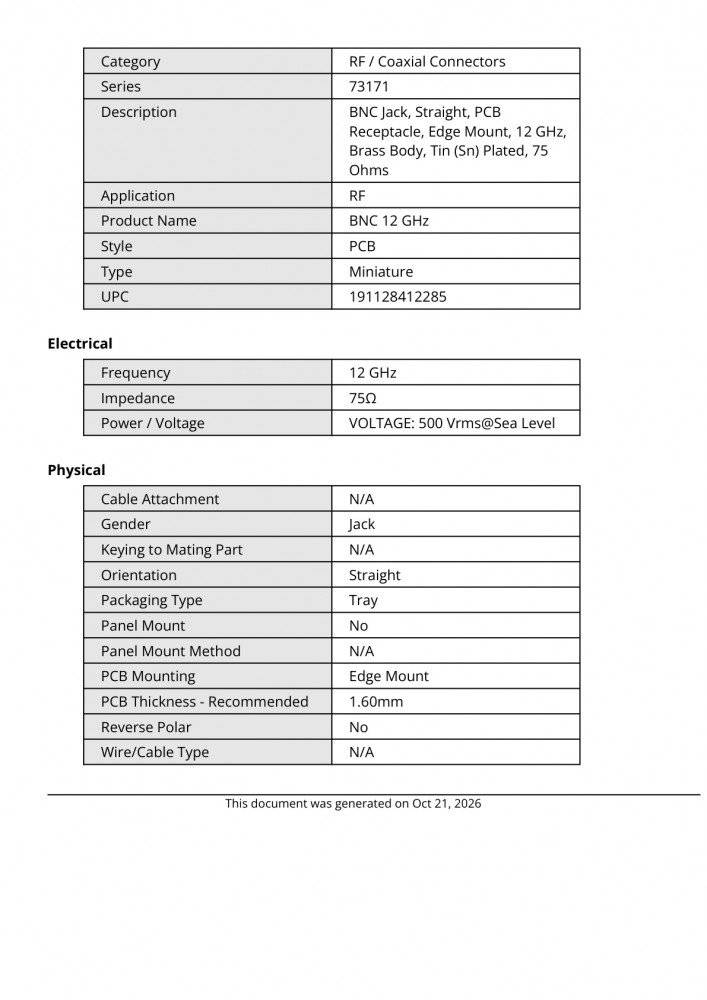 MOLEX 731716580 technical document page 2