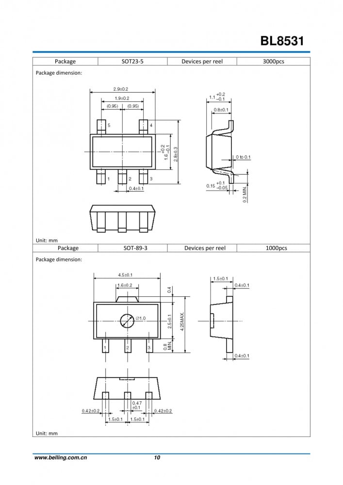 BL8531 datasheet page 10