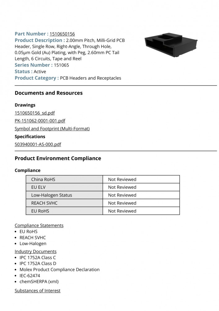 MOLEX Milli-Grid application specification page 1