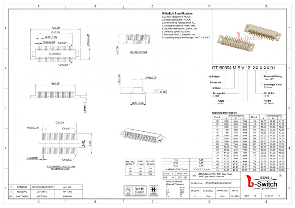 GT-B0504MSV12-30S1101 technical document page
