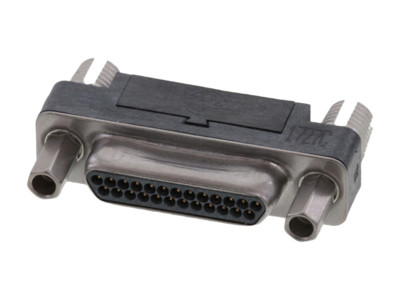 1.27mm Pitch Commercial Micro-D, Dual Stack, PCB Mount, Right-Angle Plug, 30 Circuits
