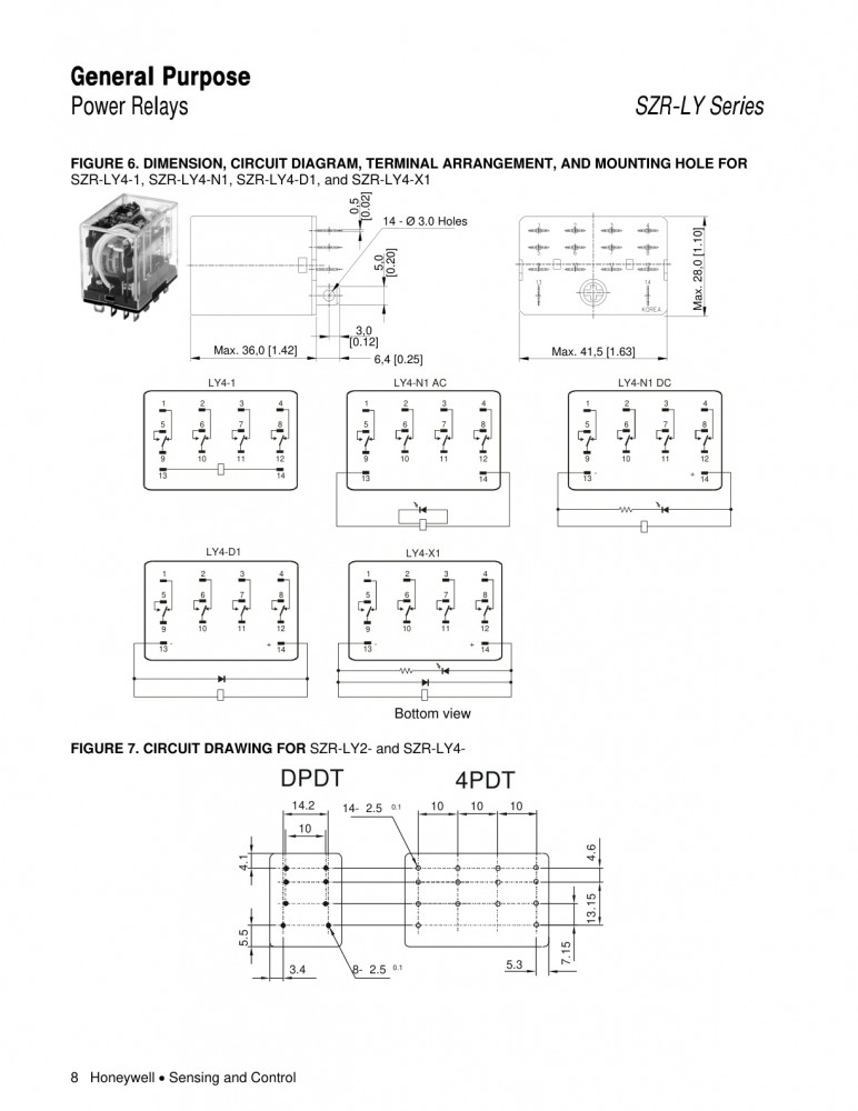 Honeywell SZR-LY Series datasheet page 8