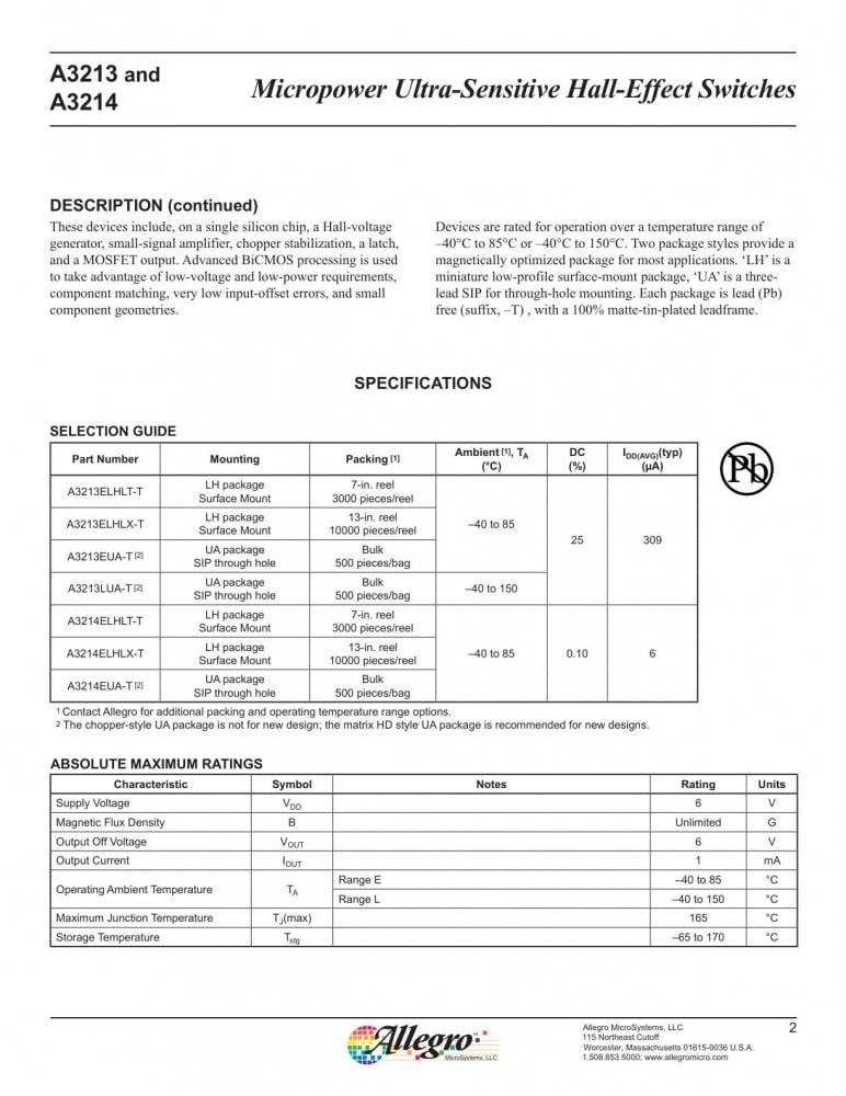A3214LUA-T datasheet page 2