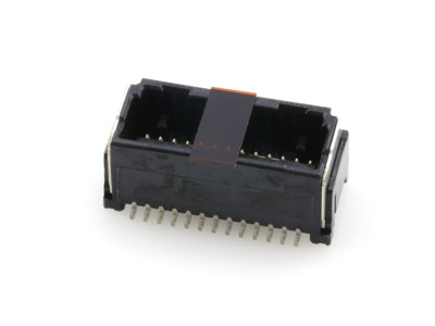 1.25mm Pitch, Micro-Lock Plus PCB Header, Dual Row, Vertical, Surface Mount, 0.38µm Gold Plating, Positive Lock, 18 Circuits, with Pick-and-Place Tape, Red