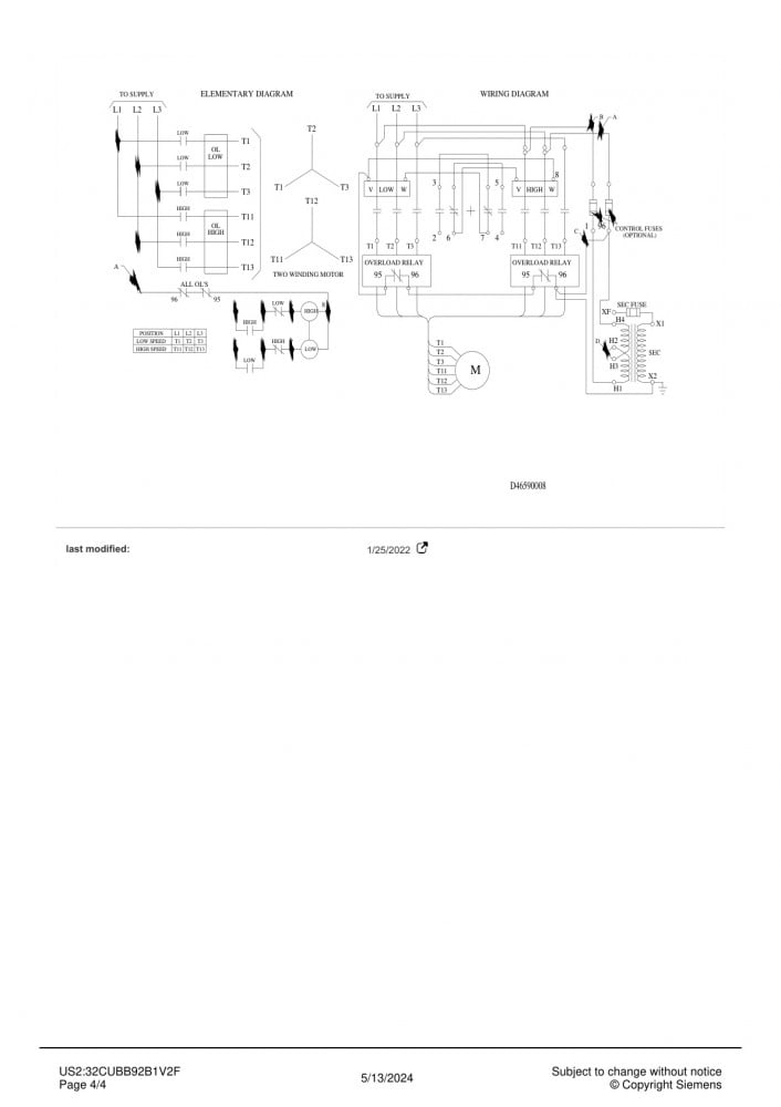 SIEMENS 32CUBB92B1V2F datasheet page 4
