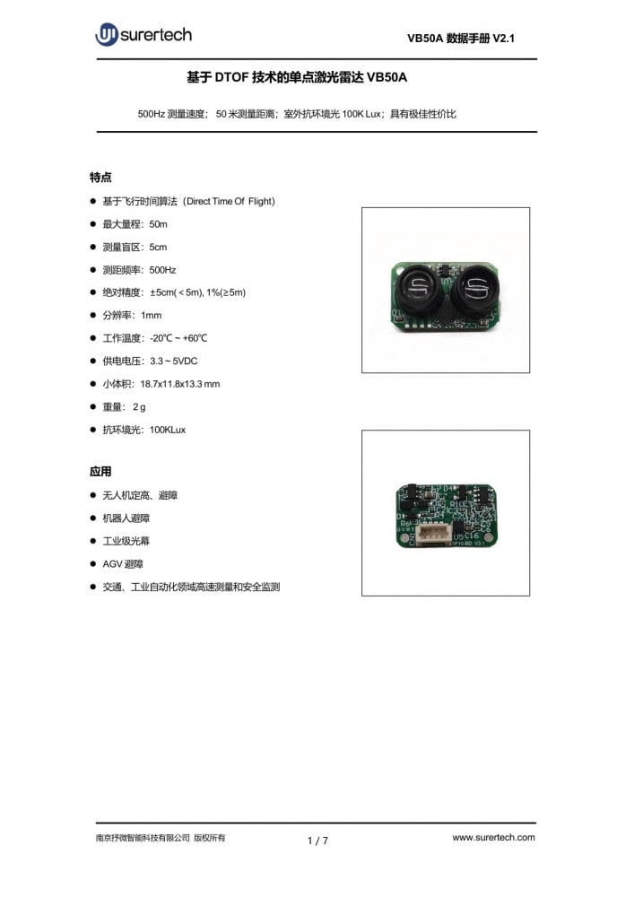 VB50A-I datasheet page 1