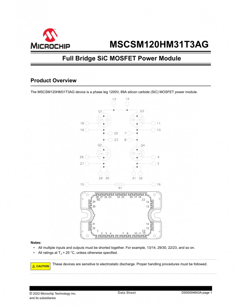 MSCSM120HM31T3AG document page 1