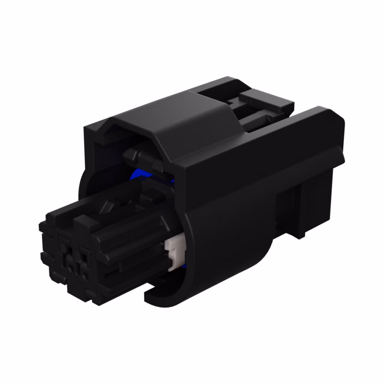Mini50 Sealed Receptacle, Single Row, without CPA, 2 Circuits, Polarization Option A, Black for sale