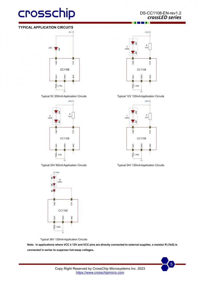 CC1108ST datasheet page 5