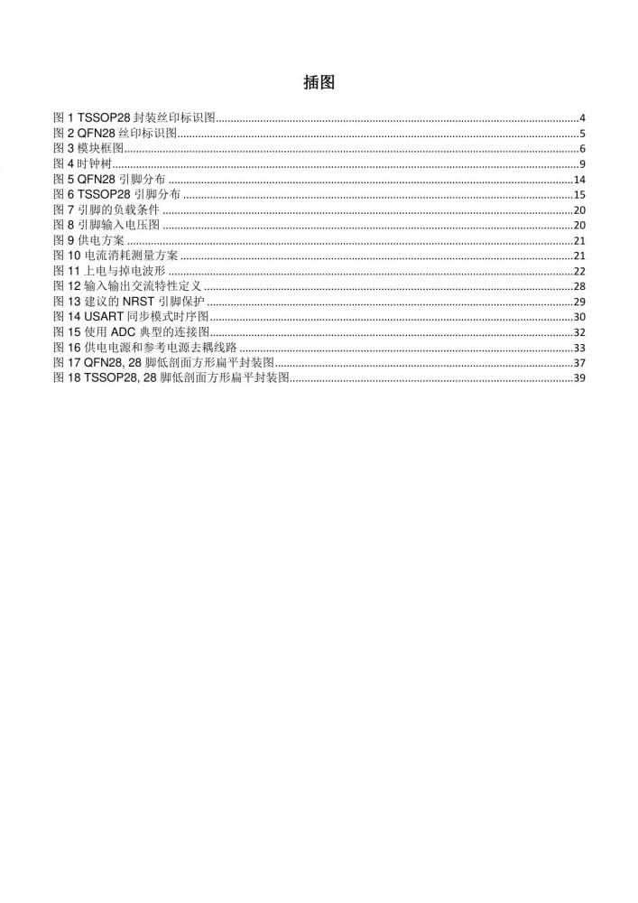 MM32SPIN030CN datasheet page 4