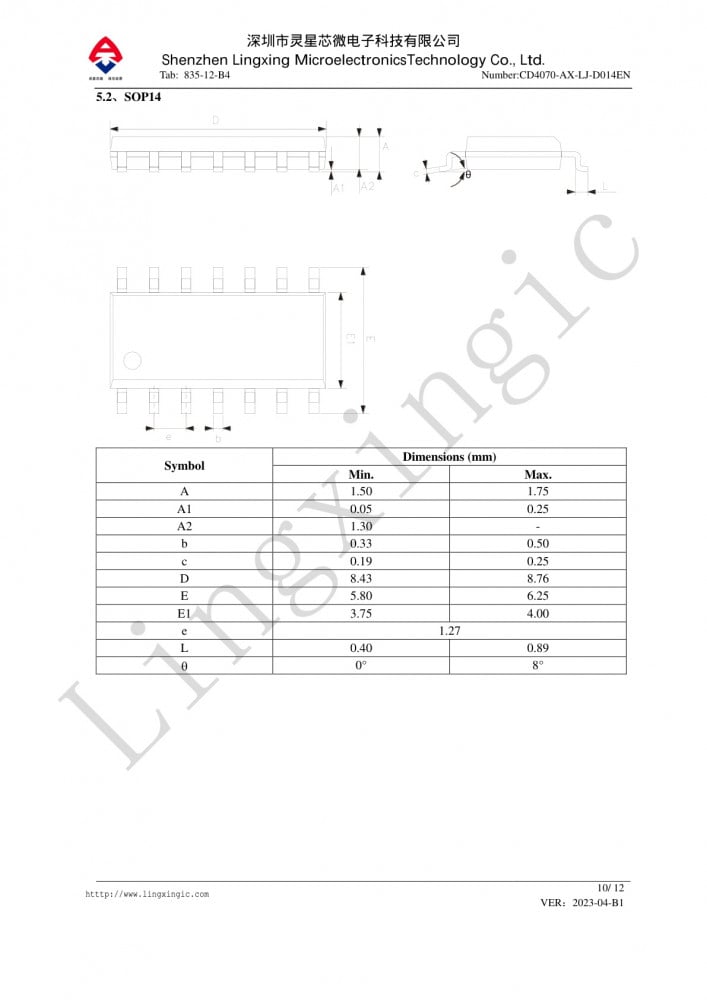CD4070BE(LX) datasheet page 10