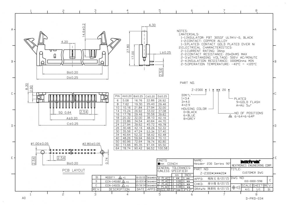 Nextron Z-230011010209 technical document preview