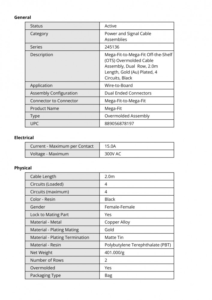 MOLEX 2451360420 product document image, page 2