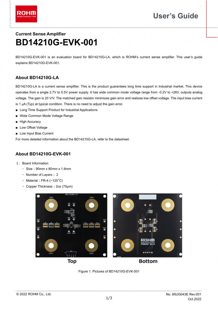BD14210G-EVK-001 technical document page 1