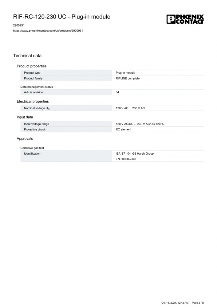 Phoenix Contact 2900951 document page 2