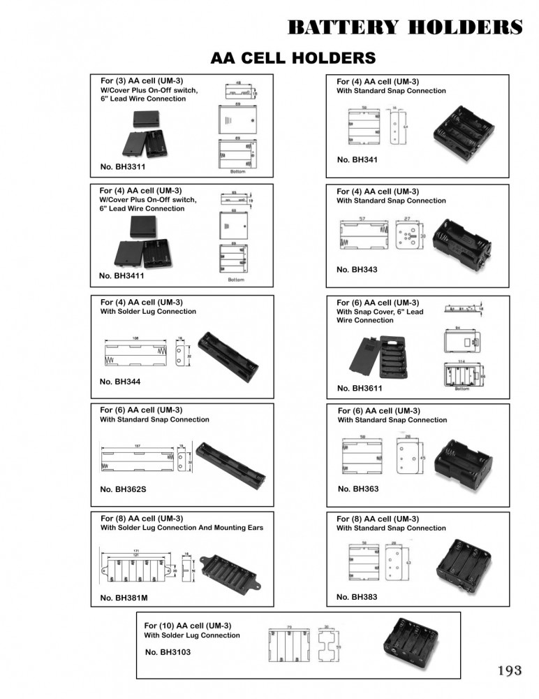 JRH Electronics BH383 product document image