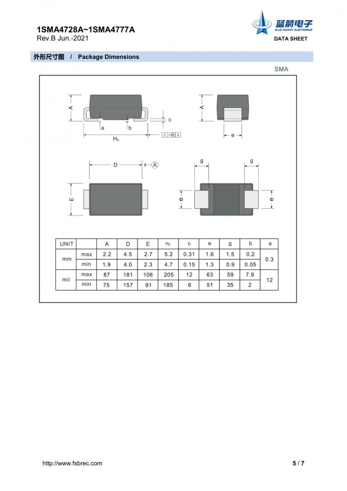 1SMA4744A datasheet page 5