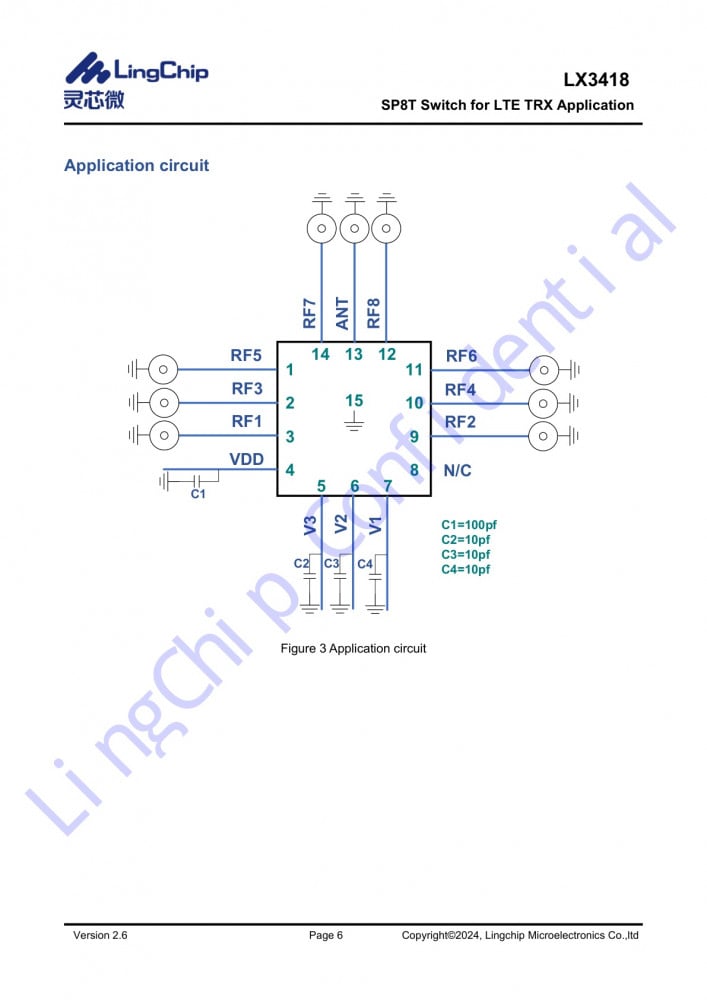 LX3418 datasheet page 6