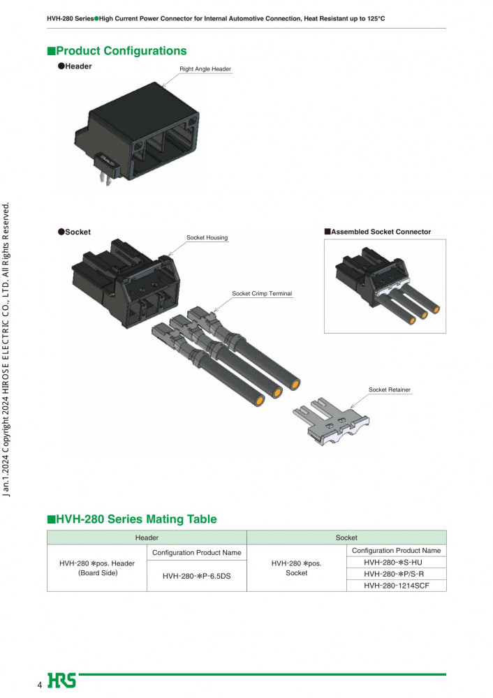 HVH-280 datasheet page 4