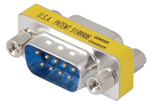 Heavy-Duty D-Sub Gender Changer, Male-to-Male, 9 Poles for sale