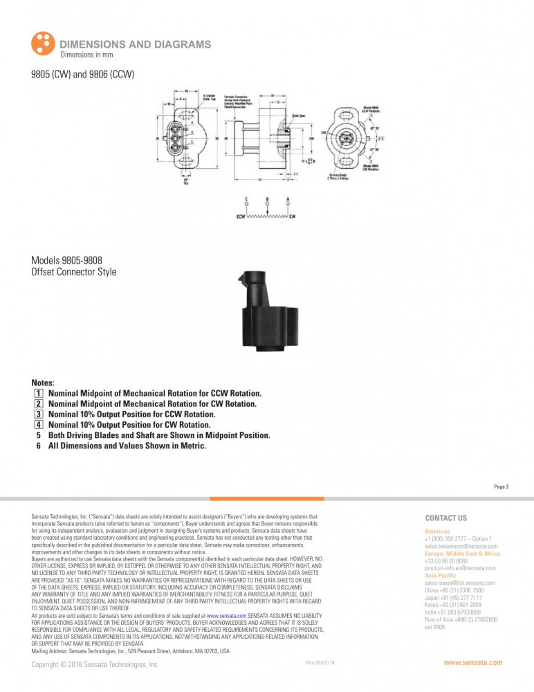 9800 Series technical document, page 3