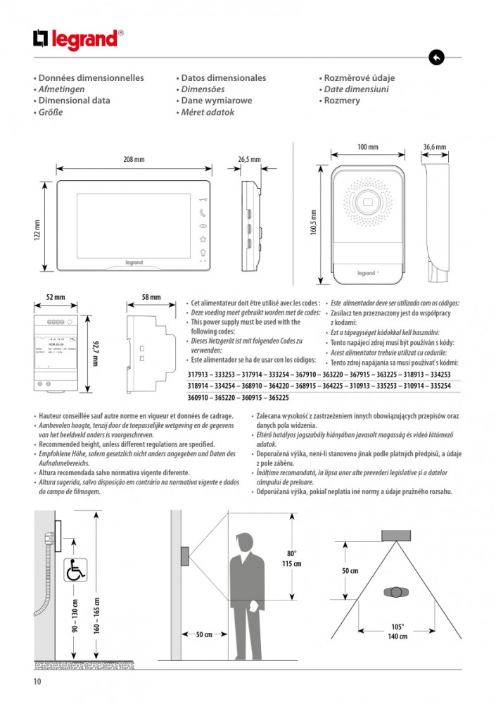 Legrand 368915 installation document page 10