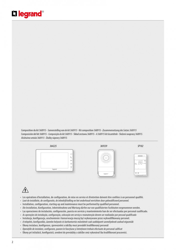 Legrand 368915 installation document page 2