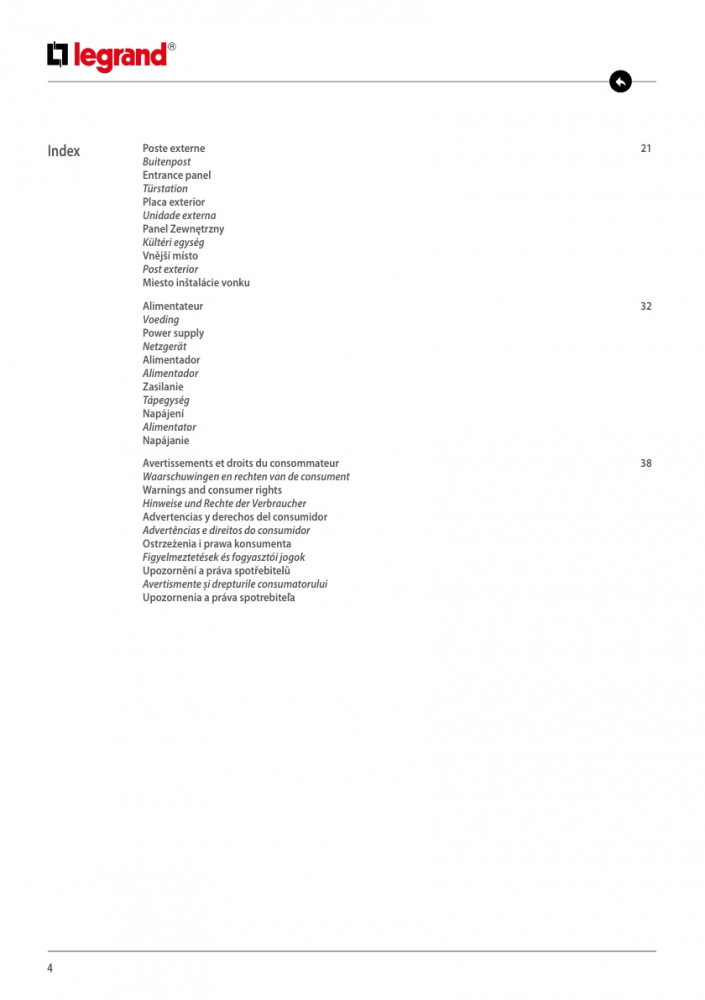 Legrand 368915 installation document page 4