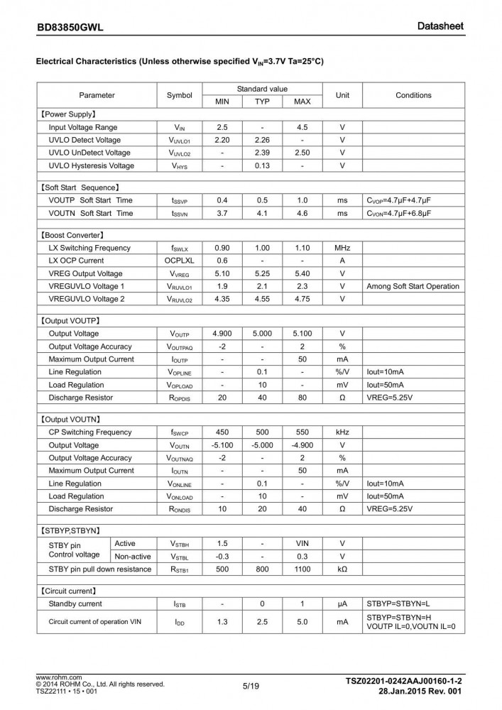 BD83850GWL-E2 document page 5