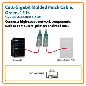 EATON N200-015-BL Modular Ethernet Cable (RJ45)