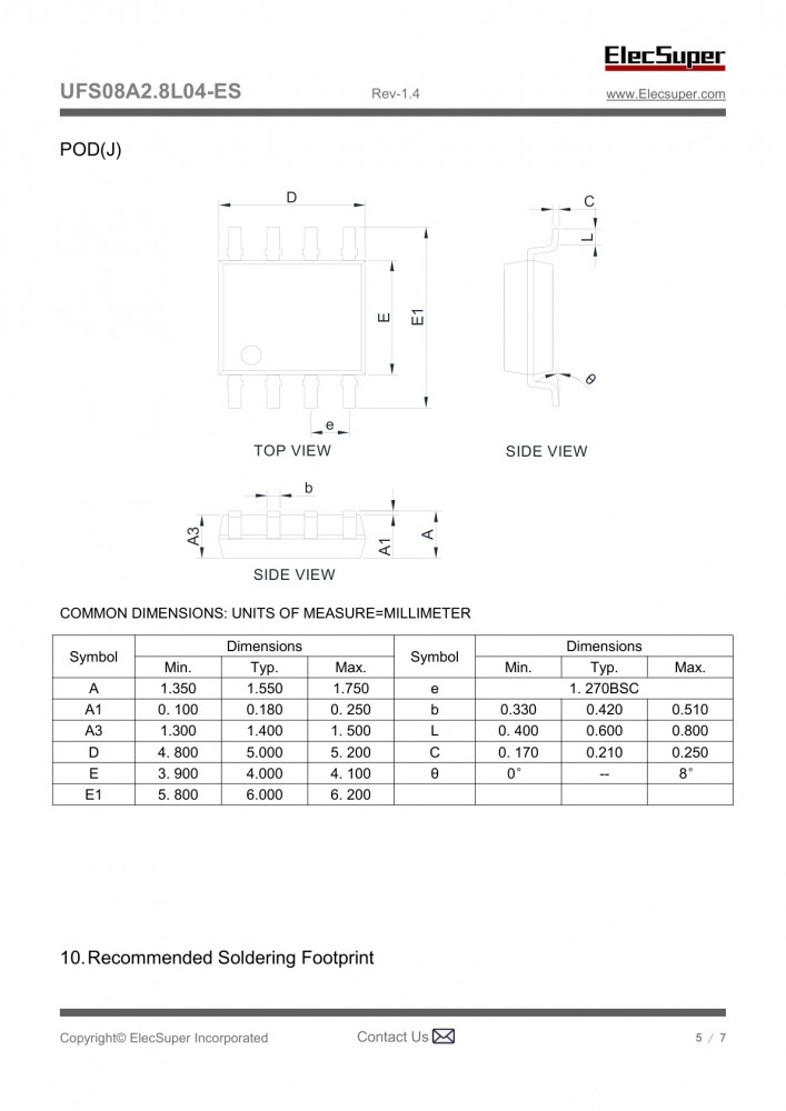 UFS08A2.8L04-ES datasheet page 5
