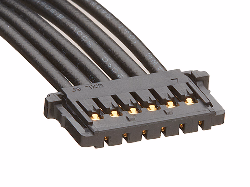 Pico-Lock-to-Pico-Lock Off-the-Shelf (OTS) Cable Assembly, 1.50mm Pitch, Single Row, 600.00mm Length, 7 Circuits, Black