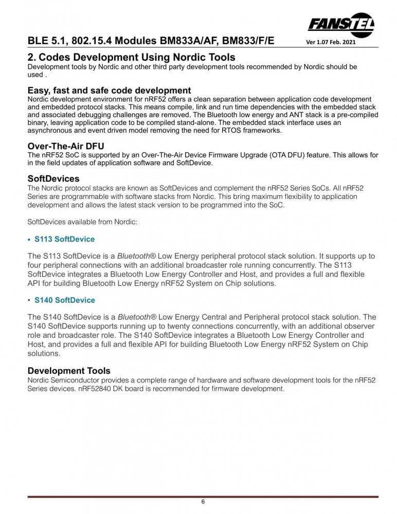 BM833A datasheet page 6