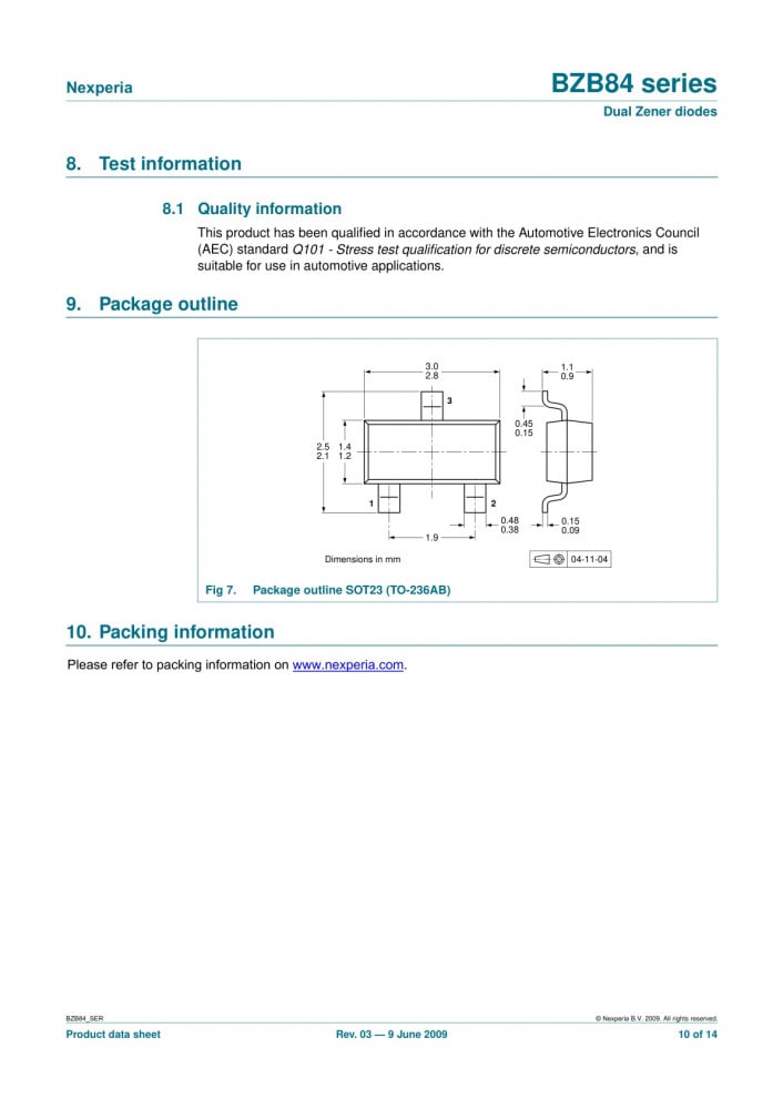 BZB84-B6V2 datasheet page 10