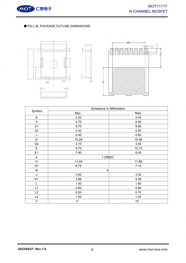 MOT1111T datasheet page 6