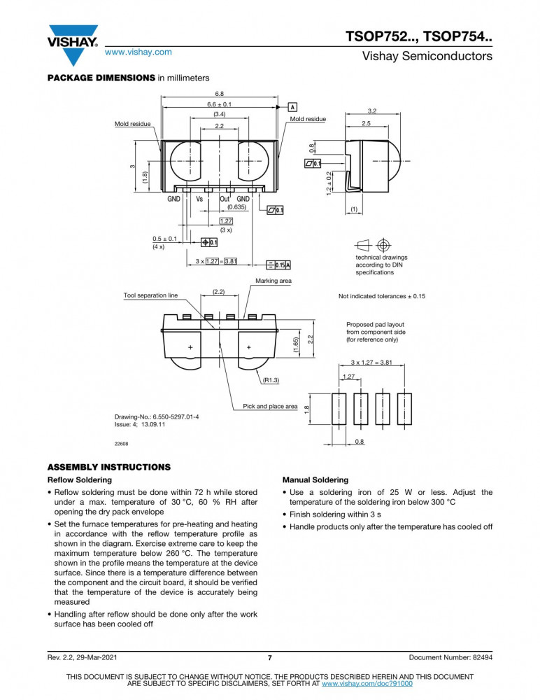 TSOP75230TT datasheet page 7
