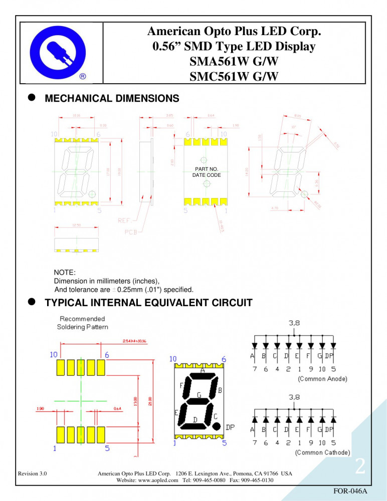SMC561W technical document page 2