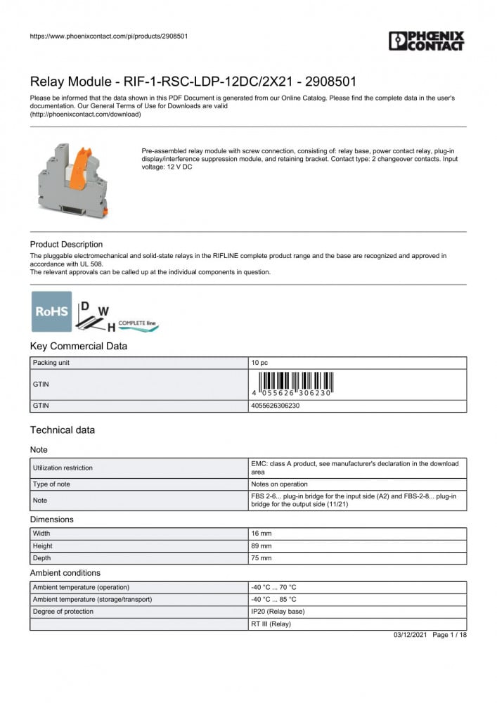 2908501 technical document page 1