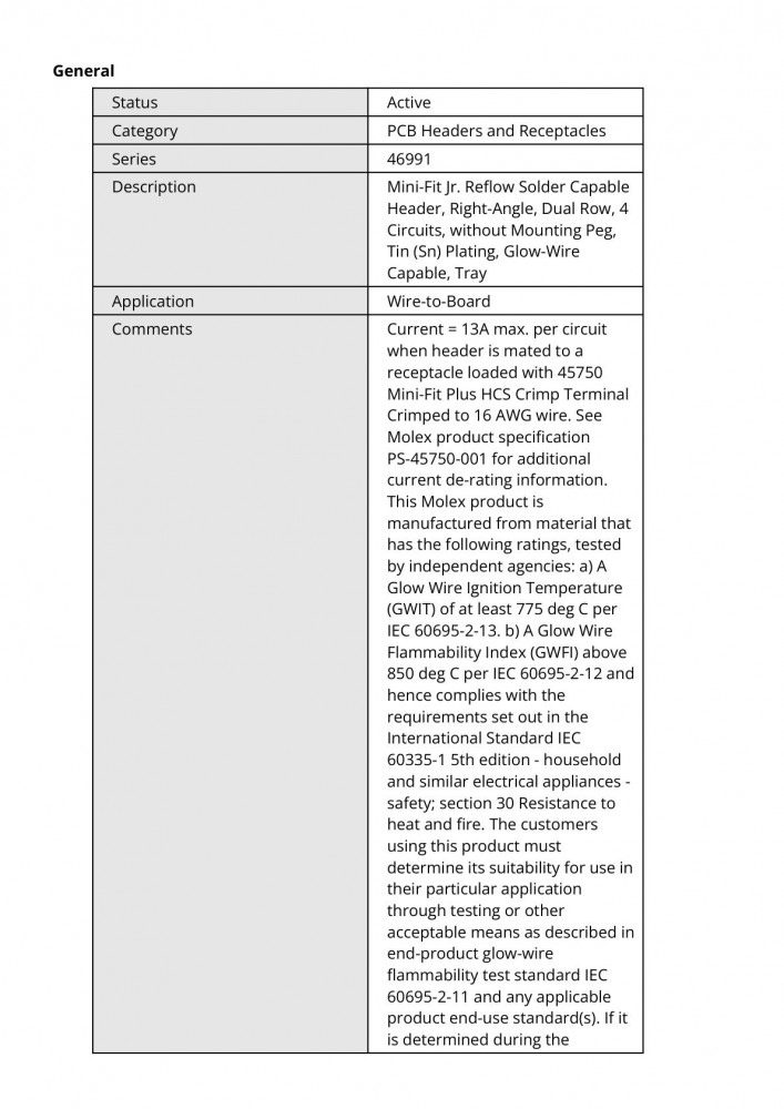MOLEX 469911004 document image, page 2
