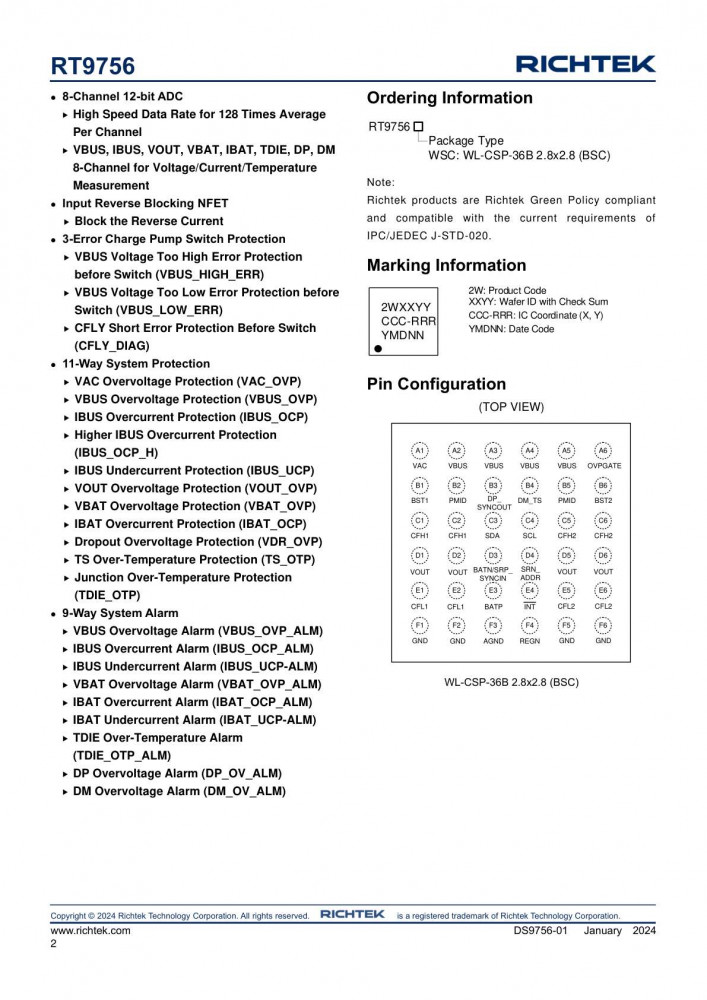 RT9756 technical document page 2