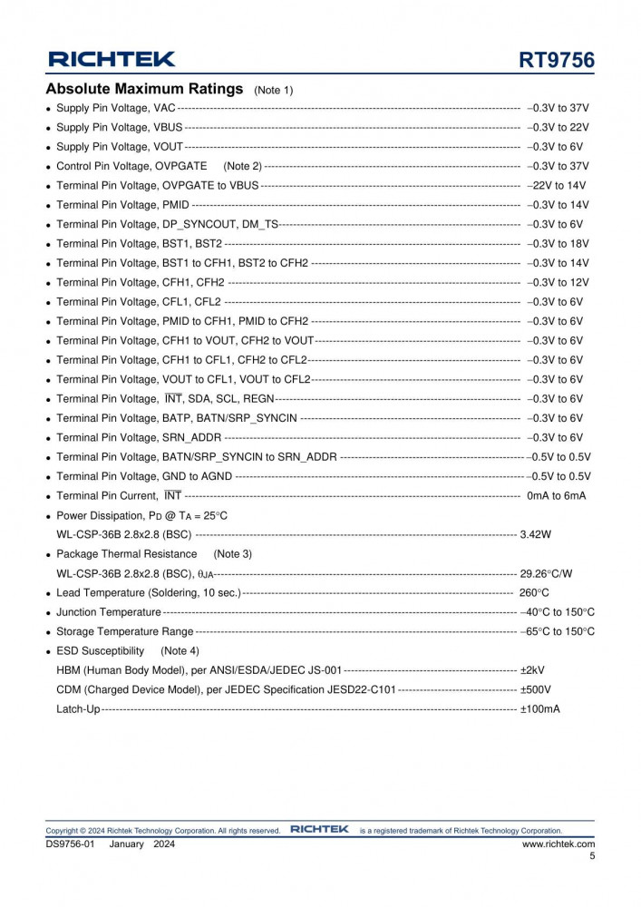 RT9756 technical document page 5