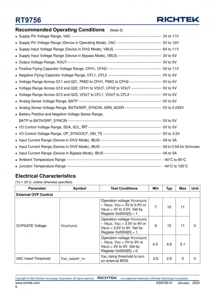 RT9756 technical document page 6