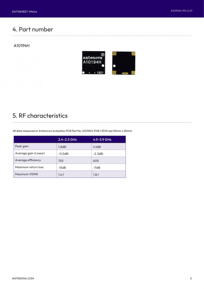 Mixtus datasheet page 3