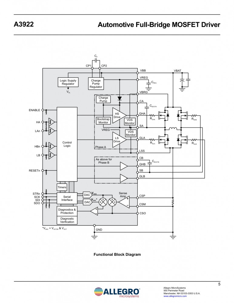 A3922 datasheet page 5