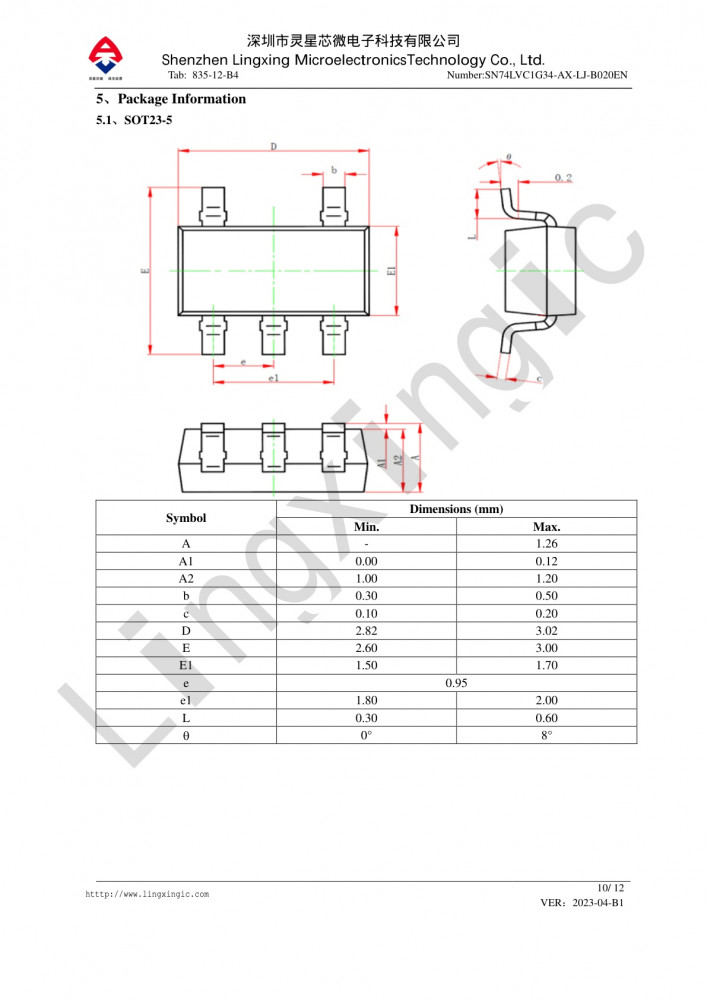 SN74LVC1G34DB(LX) datasheet page 10