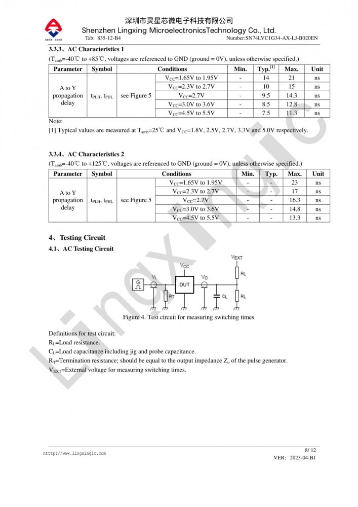 SN74LVC1G34DB(LX) datasheet page 8